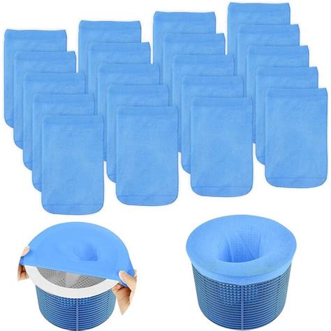Tovbmup 20 Stuks Poolskimmer Socken Herbruikbare Zwembadfilter Voor