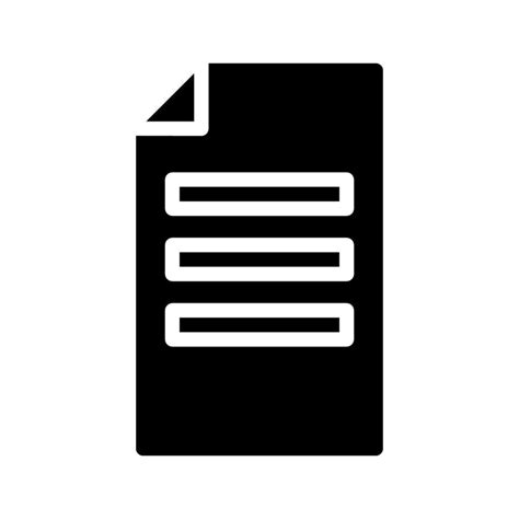 Document File Icon Concept Of Paperwork Data And Information