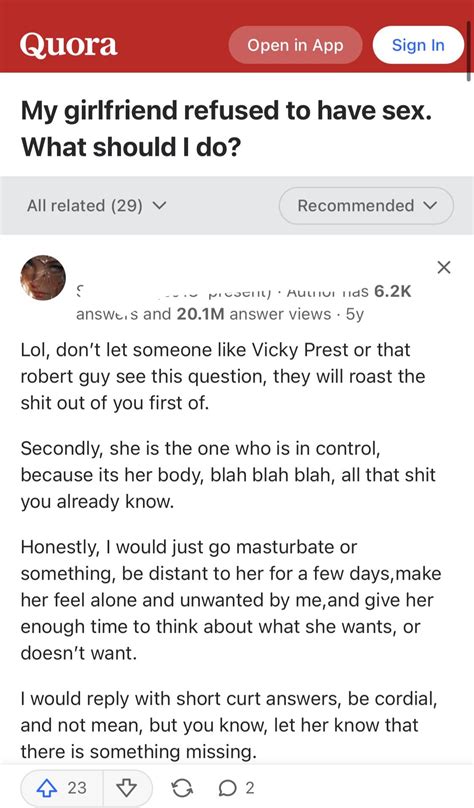 Advice On How To Be Emotionally Manipulative When Your Gf Doesnt Want To Have Sex Rsadcringe