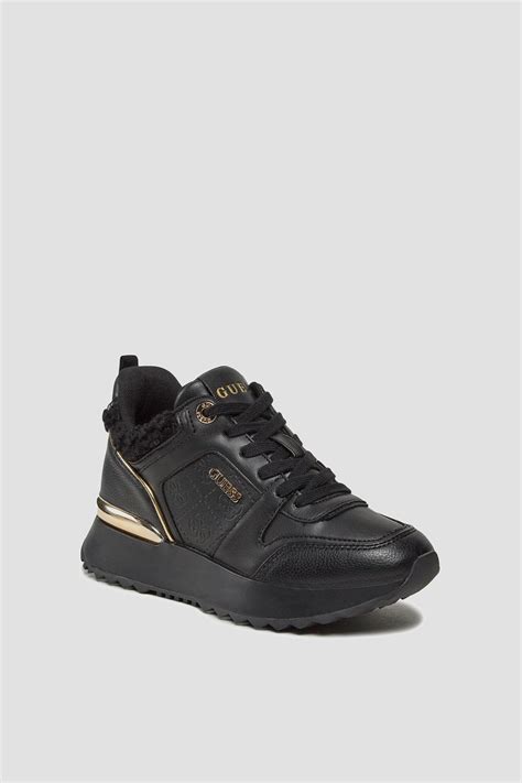 Женские черные кроссовки Guess FL8DD2.ELE12;BLACK — Ultrashop