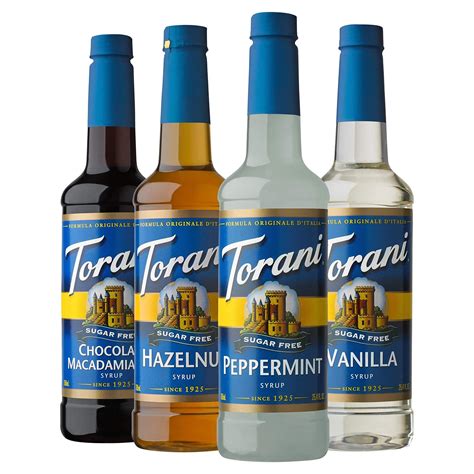 Torani Sugar Free Syrup Holiday Variety Pack 254 Ounce