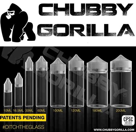 CHUBBY GORILLA Unicorn Bottles PET Plastic Dropper Juice Oil
