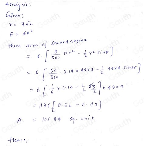 Solved In The Figure Below Abcdef Is A Regular Hexagon Inscribed In A
