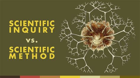 Scientific Inquiry Versus Scientific Method Youtube