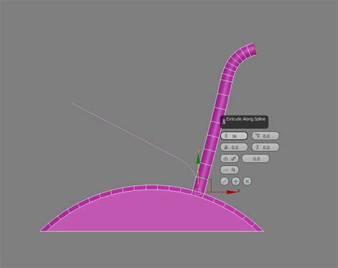 Edit Poly Extrude Along Spline Autodesk Community