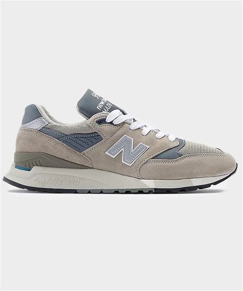 New Balance 998 Grey Sneakers Made In Usa With Abzorb Cushioning