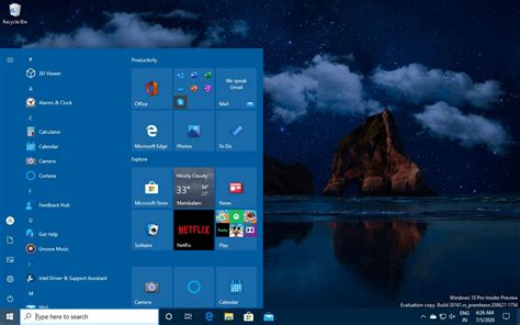 A Closer Look At Windows 10s New Start Menu With Theme Aware Tiles