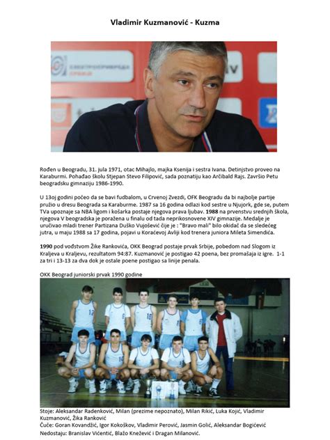 Vladimir Kuzmanovic Biografija Pdf