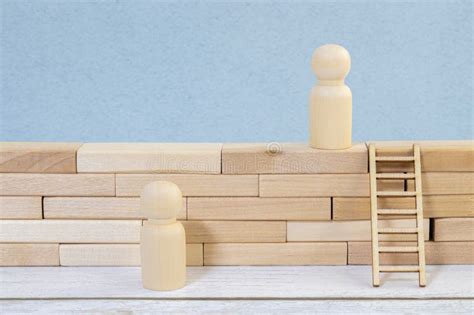 A Ladder Made Of Wooden Blocks Illustrates A Positive Rising Chart Ai A Ladder Made Of Wooden Blocks Illustrates A Positive Rising Chart Ai