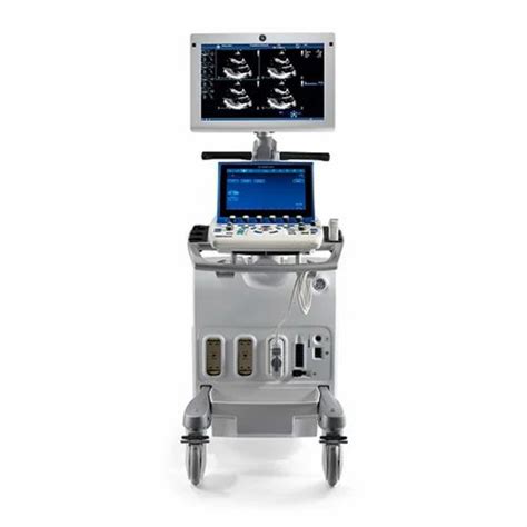 Trolley Mounted Ge Voluson P8 Core Bt22bt18 Ultrasound Machine