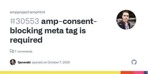 amp consent blocking meta tag is required · issue 30553 · ampproject