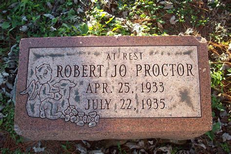 Robert Jo Proctor 1933 1935 Find A Grave Memorial
