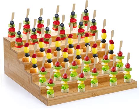 Kingrol Appetizer Skewer Display With 180 Holes And 100