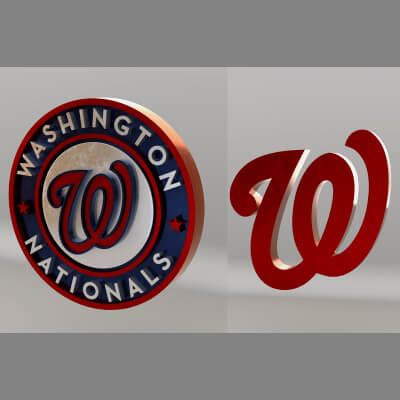 Mlb Washington Nationals Team Logo Bundle By Guimart