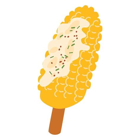 Corn Elote On A Stick 51691525 Vector Art At Vecteezy