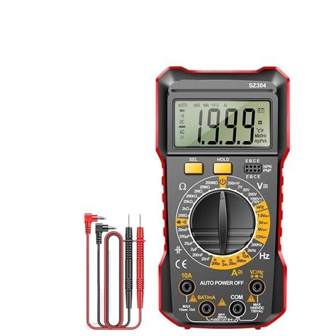 Digital Multimeter Ac Dc Voltmeter Ammeter Non Contact Voltage Detector