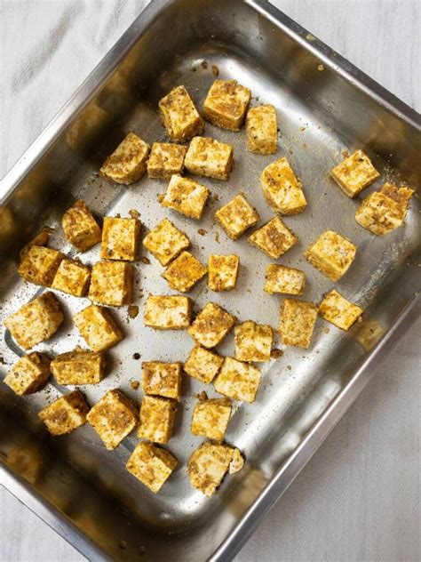 Roasted Tofu Salad With Indian Yogurt Dressing Everyday Nourishing Foods