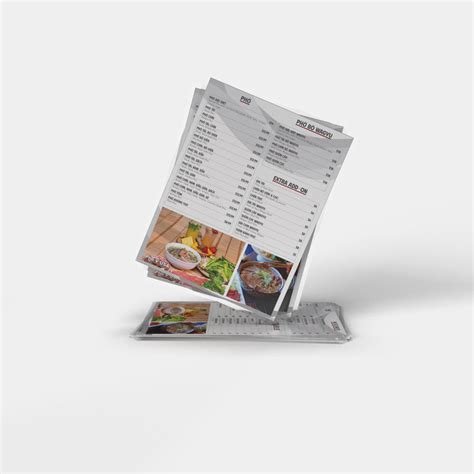 Laminated Menu Kmz Prints