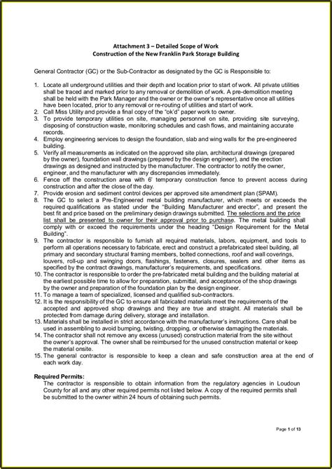 Sample Contractor Contract Template Template 2 Resume Examples Wjyd11bgvk