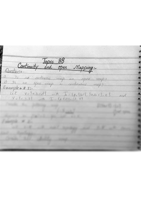 SOLUTION Book Topology Handwritten Notes Studypool