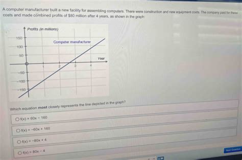A Computer Manufacturer Built A New Facility For Assembling Computers