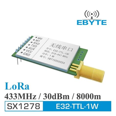 Ebyte E32 Ttl 1w Sx1278 Sx1276 Lora 433mhz Long Range Rf Transceiver