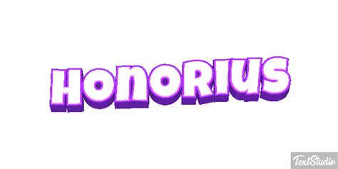 Honorius Name Animated  Logo Designs