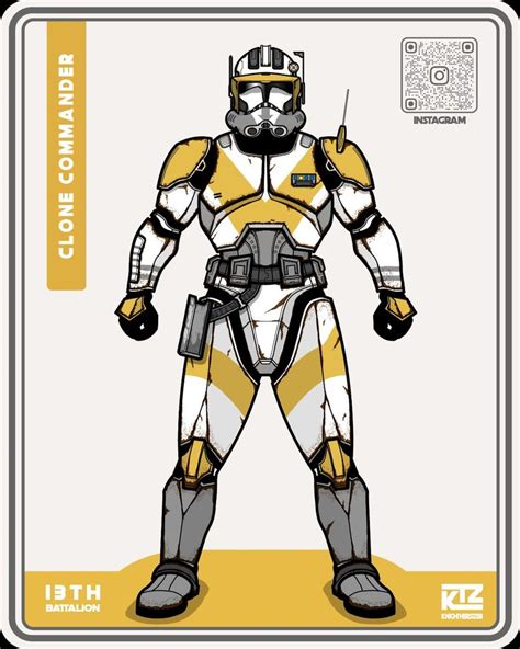 𝙠𝙣𝙞𝙜𝙝𝙩𝙝𝙚𝙧𝙨𝙞𝙯𝙚𝙧 On Instagram 13th Clone Commander Art Starwars