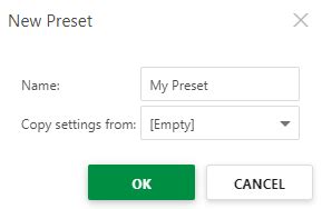 Create An Export Preset