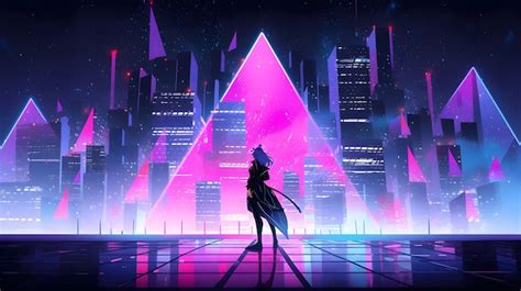 Synthwave Anime Girl Wallpaper Images Free Download On Freepik