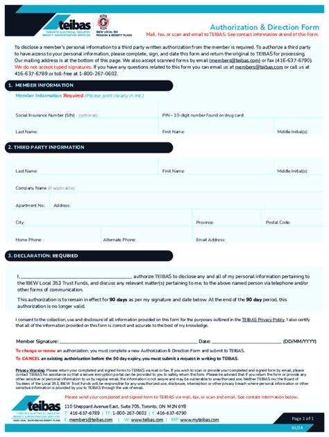 Fillable Online Authorization And Direction Form Fax Email Print Pdffiller