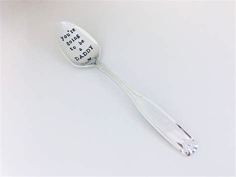 Custom Pregnancy Reveal Spoons Fun Daddy Surprise Spoons Youre Going