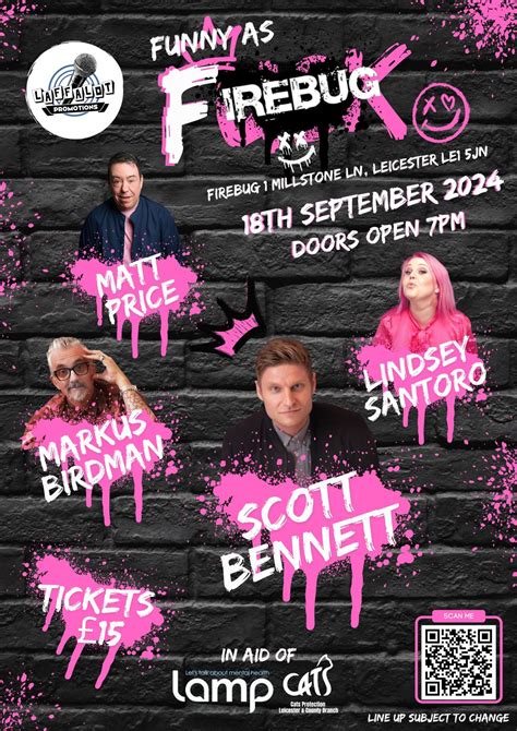😆 Funny As Firebug Tickets Now On Sale Your Comedians 🎤 Matt Price