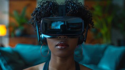 Premium Photo Person Wearing A Vr Heaset