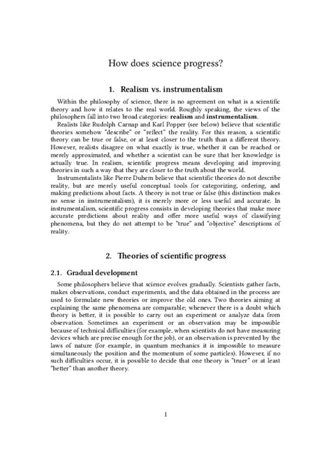 Pdf How Does Science Progress Revised