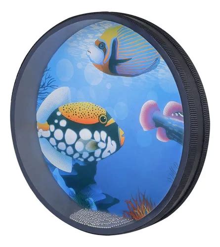 Brinquedos Educativos Ocean Wave Drum De 10 Polegadas Tambor