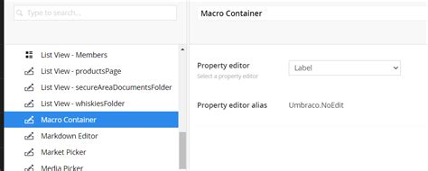 Umbraco7 Get List Of Values Macro Container Umbraco Stack Overflow