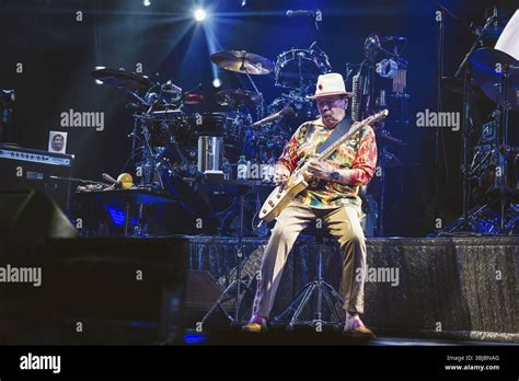 Carlos Santana Singer And Guitarist Of Santana Live On Oneness Tour