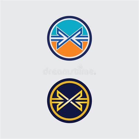 Flat Arrow Logo Set For Digital Use Stock Illustration Illustration Of Business Curved 379787234