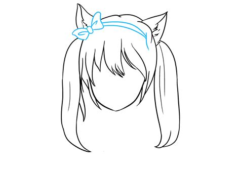 How To Draw Anime Cat Girl Ears Step By Step Animeoutline Anime Cat
