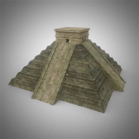 Antique Mayan Temple 3d Model Content Browser