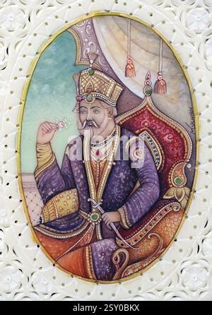 This Painting Of Bahadur Shah I The Mughal Emperor Of India Captures
