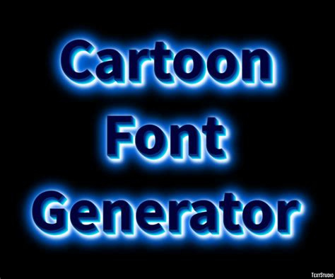 Cartoon Font Generator Text Effect And Logo Design Font