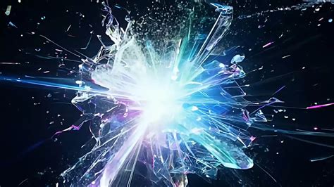 Shattered Glass Fragment Overlay Ideal For Action Logo Animation Videos