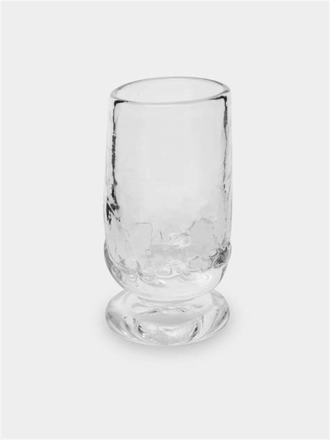 Clear Hand Blown Glass Fruit Bowl By Szklo Abask