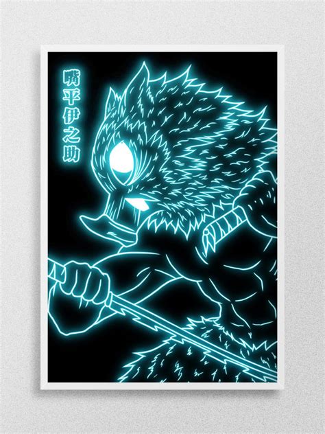 Demon Slayer Inosuke Anime Poster Çerçevesiz Yüksek Kalite Anime Duvar
