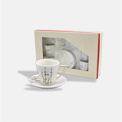 Gold Plated Arabica Tea Glasses Set 6 Pieces Alkhier Food