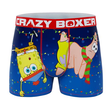 Crazyboxer Mens Underwear Spongebob Squarepants Freedom Of Movement Perfect Fit Boxer Brief