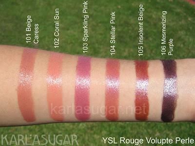 Ysl Rouge Volupté Swatches Paperblog