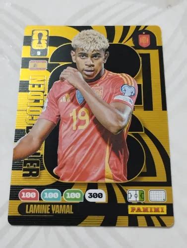 Tarjeta Copa Mundial 2026 No 9 Lamine Vamal Adrenalyn Panin Envío Gratis